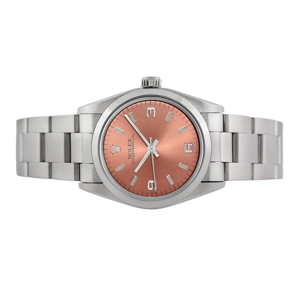 2003 Ladies Rolex 25mm Oyster Perpetual Stainless Steel Watch with Cop ...