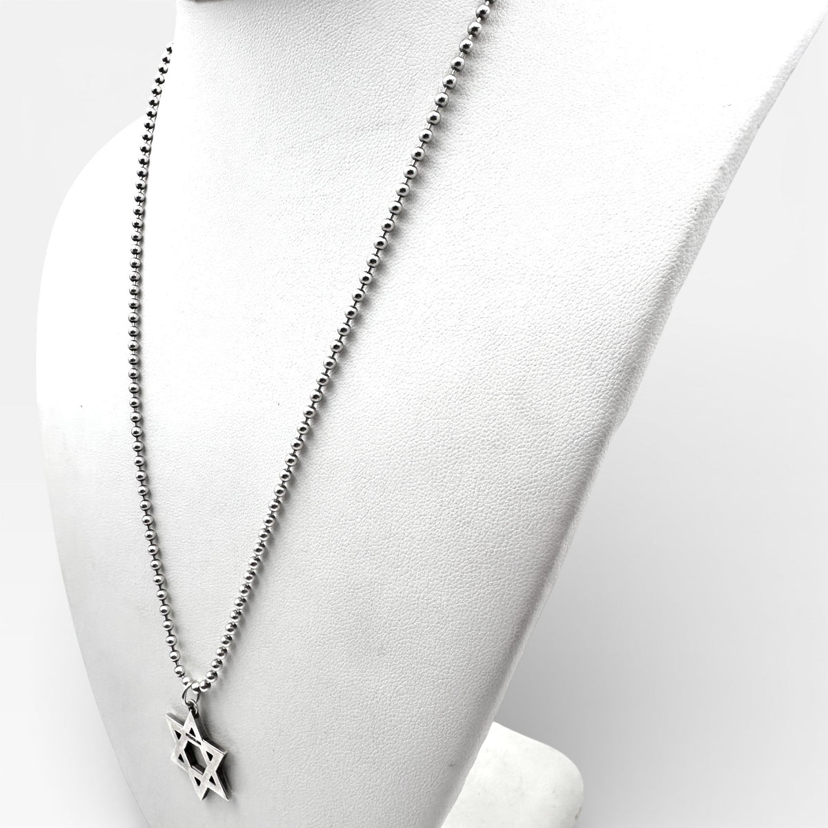 Tiffany & Co. Star of David Sterling Silver with 19" Necklace. (Pre-Ow ...